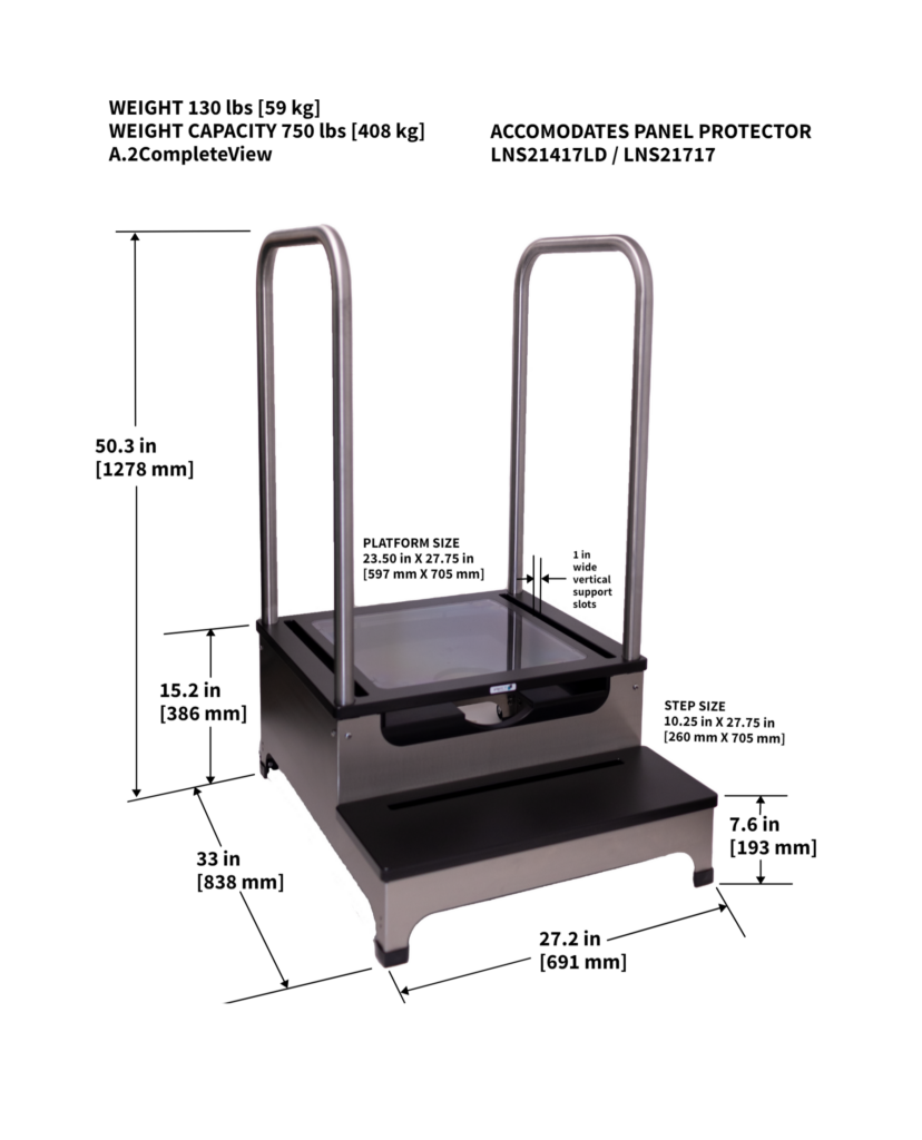 Medical Stool | Step Platforms | Complete View 2 Step Platform - RC Imaging