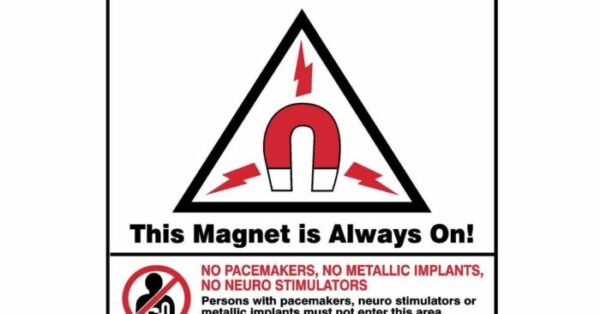 MRI Warning Wall Sign – “Magnet Always On” - RC Imaging