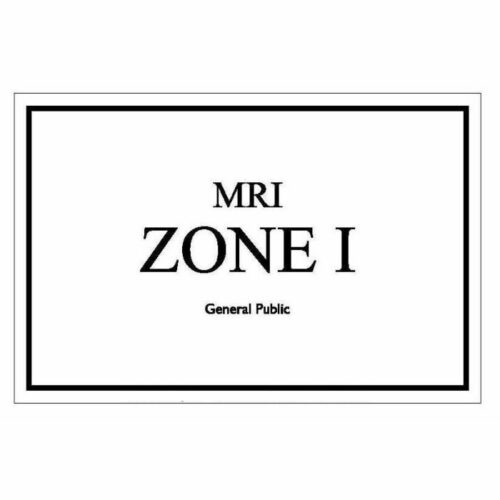 MRI Zone 1 Sign - RC Imaging