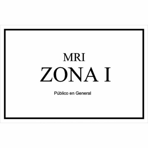 MRI Zone 1 Sign - RC Imaging